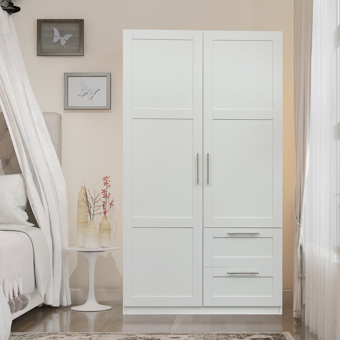 Corrigan Studio® High Wardrobe And Kitchen Cabinet | Wayfair