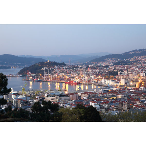 Breakwater Bay View Of Vigo City by Biolocamarina - Wrapped Canvas ...