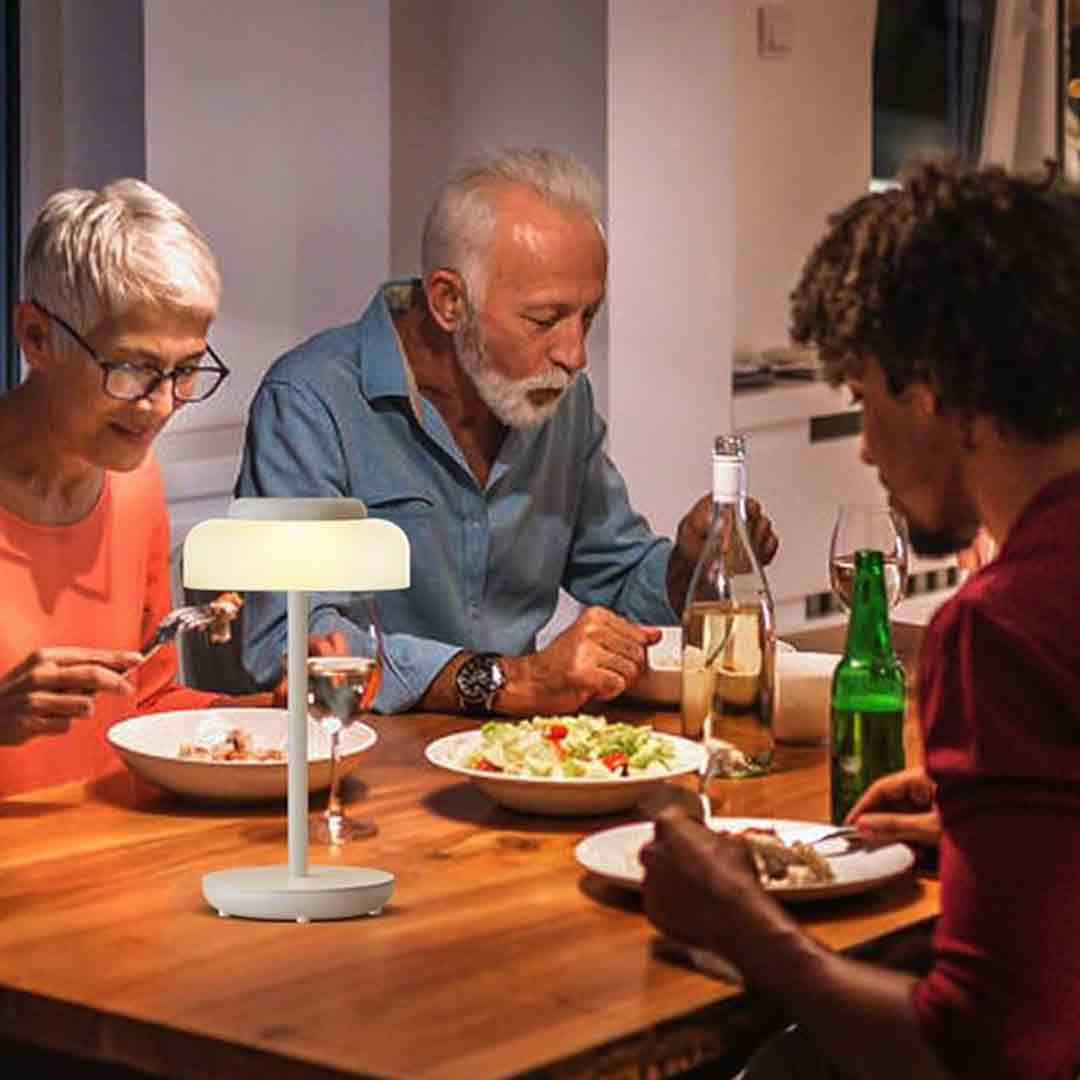 Orren Ellis Battery Operated LED Table Lamp, 2 Pack 5000Mah Cordless ...