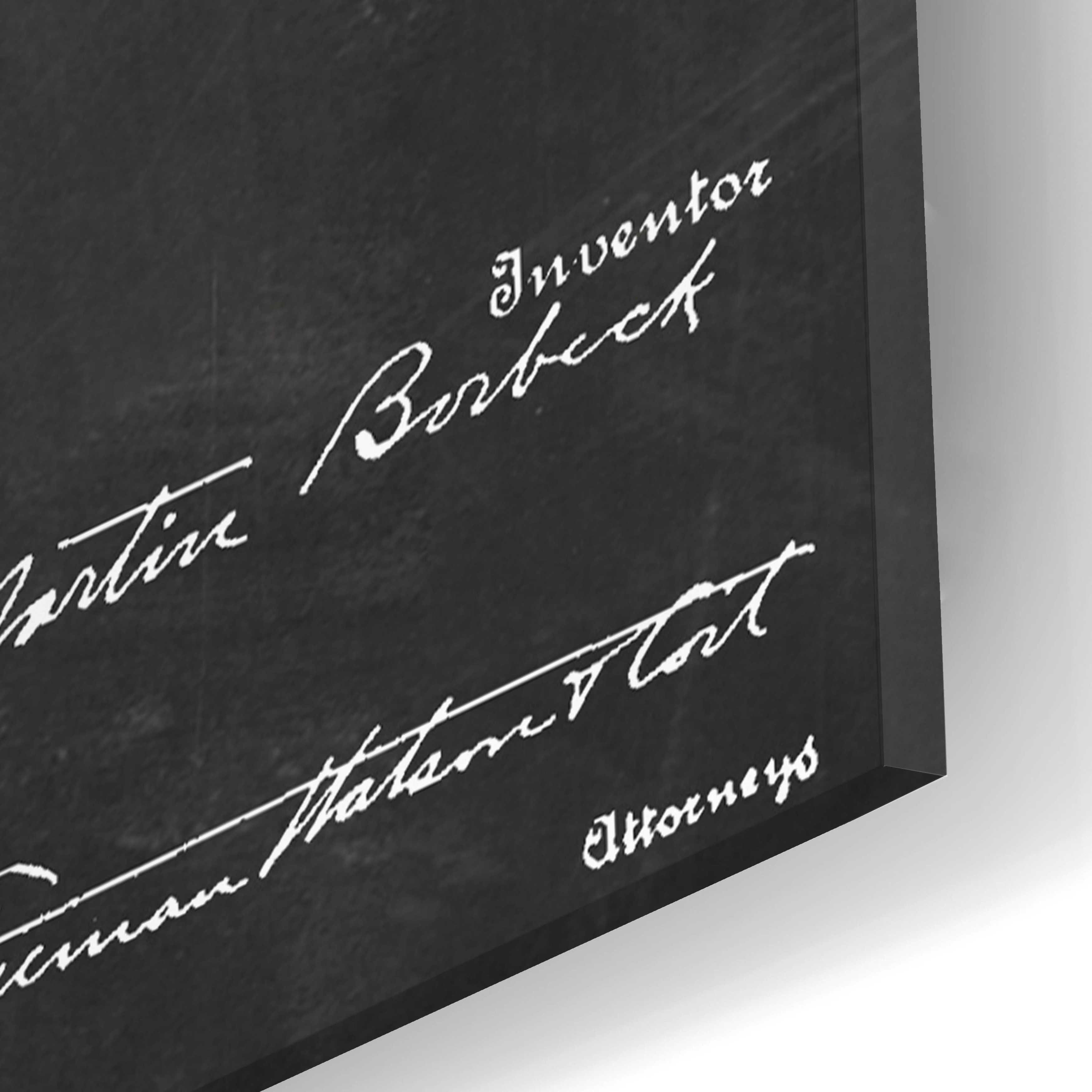 17 Stories Fountain Pen Blueprint Patent Chalkboard - Unframed Graphic ...