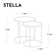 SIA Home Stella Side Table - White Marble - Brass Effect Feet | Wayfair ...