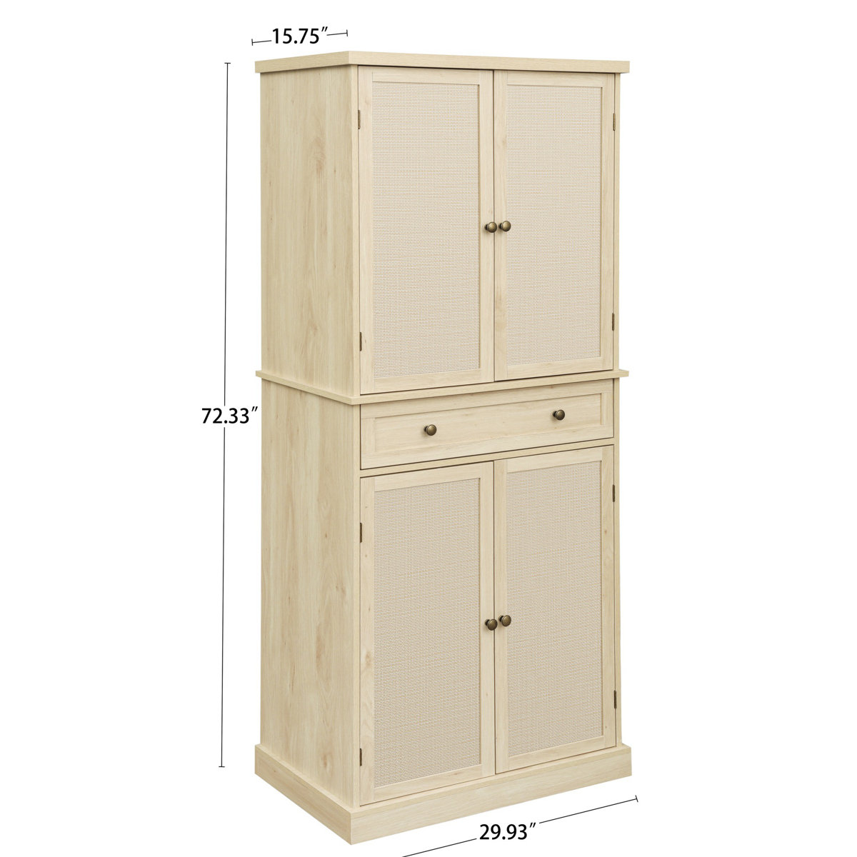 Latitude Run® 4 Door Storage Cabinet Tall Accent Cabinet Living Room ...