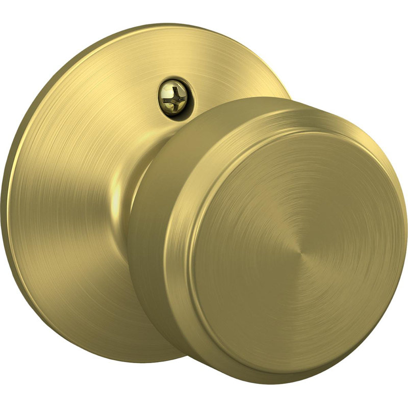 Schlage Bowery Single Dummy Door Knob Circle Rosette | Wayfair