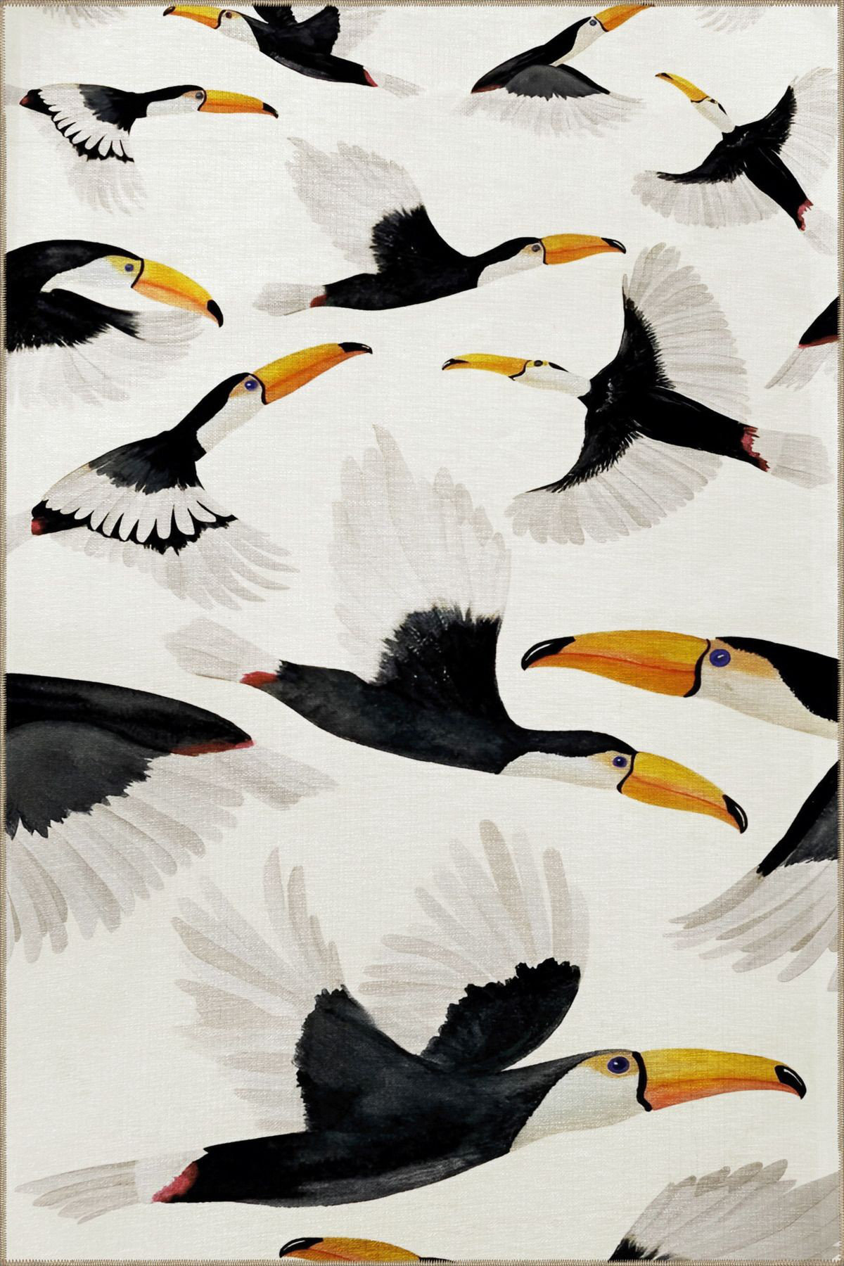 Hokku Designs Flying Black Toucan Flock Creative Modern Decorative ...