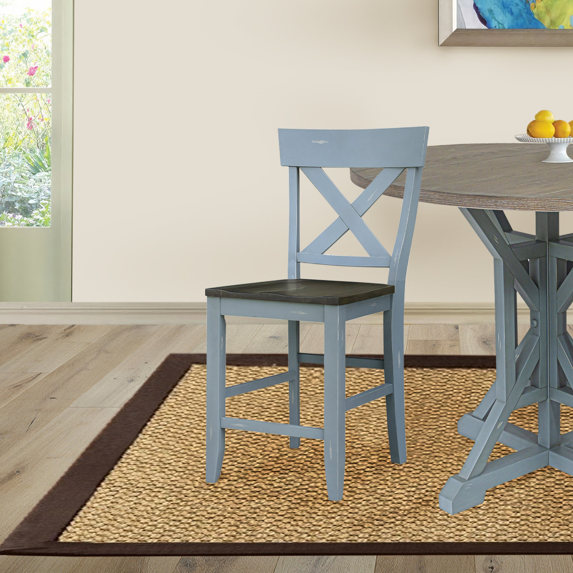 Breakwater Bay Mingua Beach View Counter Height Dining Chair | Wayfair