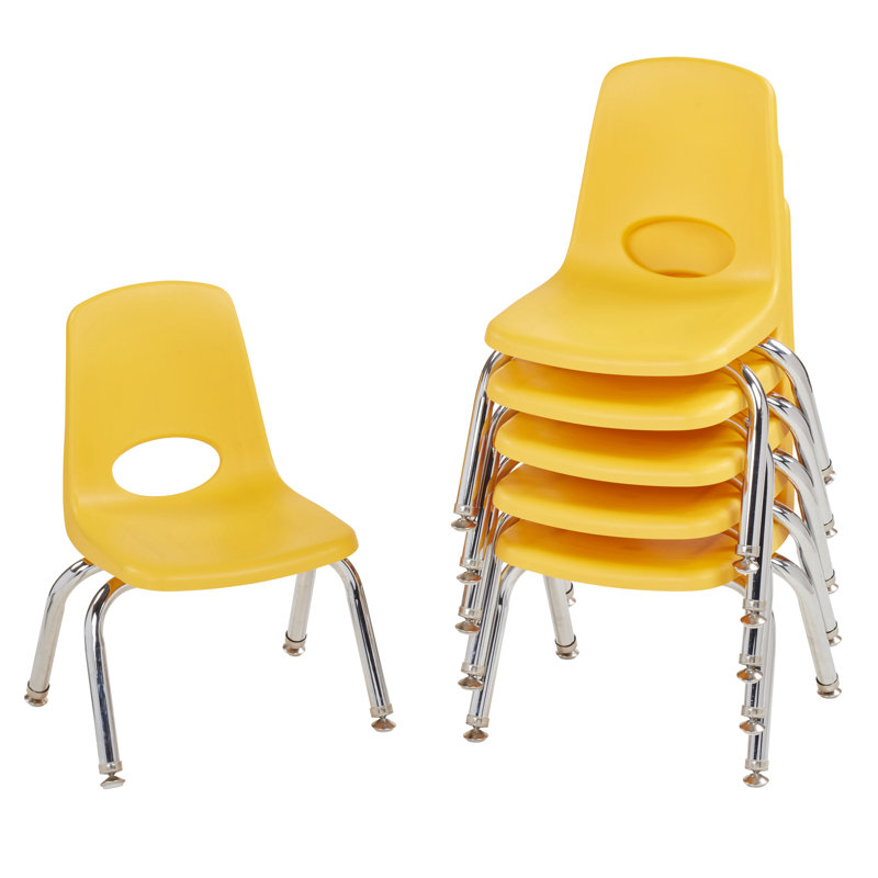 Factory Direct Partners Stacking Classroom Chair ( Set of 6 ) & Reviews ...