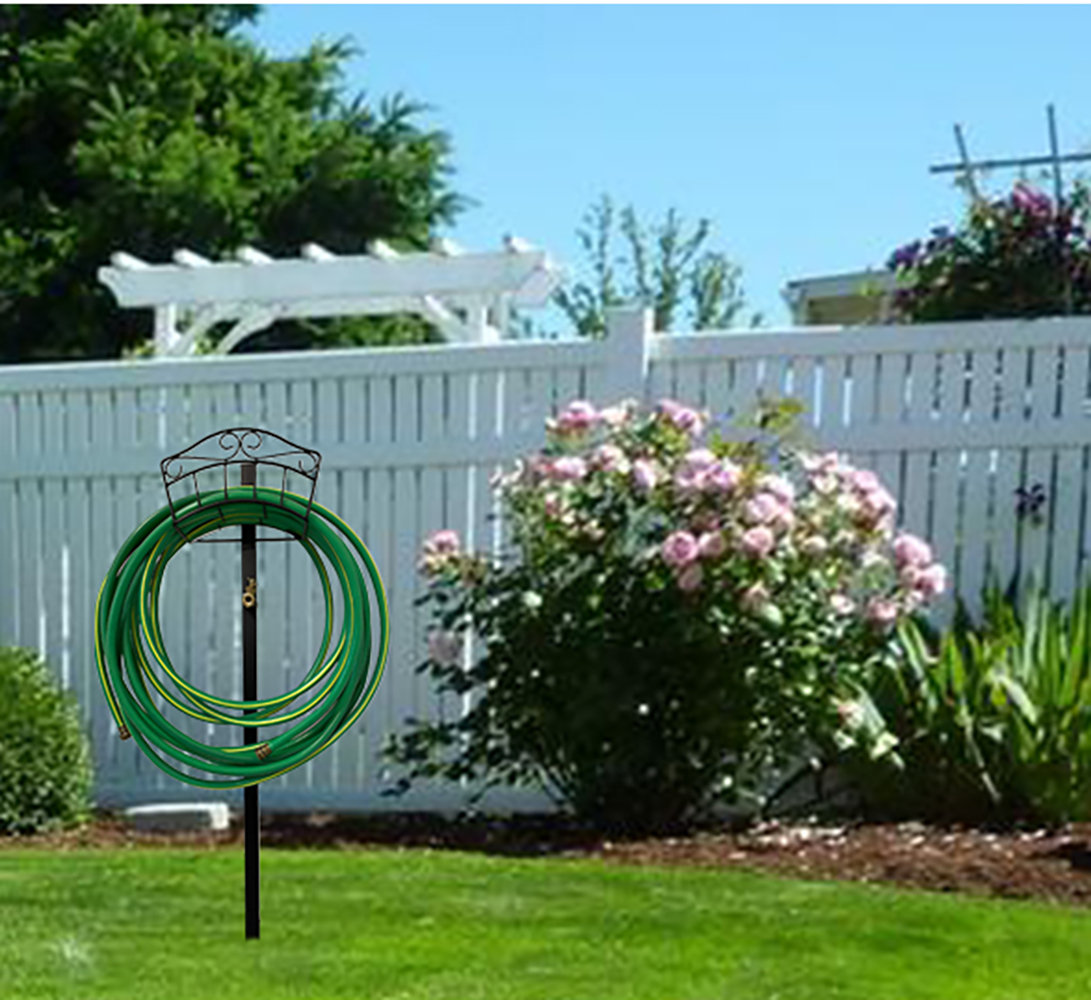 PatioXYZ Steel Hose Holder | Wayfair