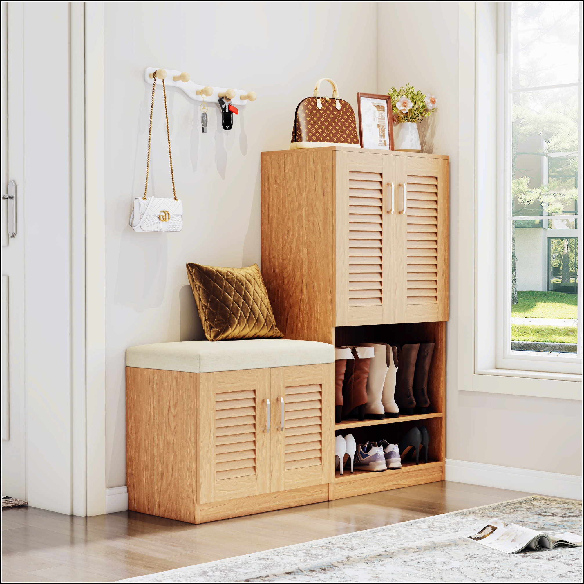 MaMa Multi Functional Shoe Storage Cabinet | Wayfair