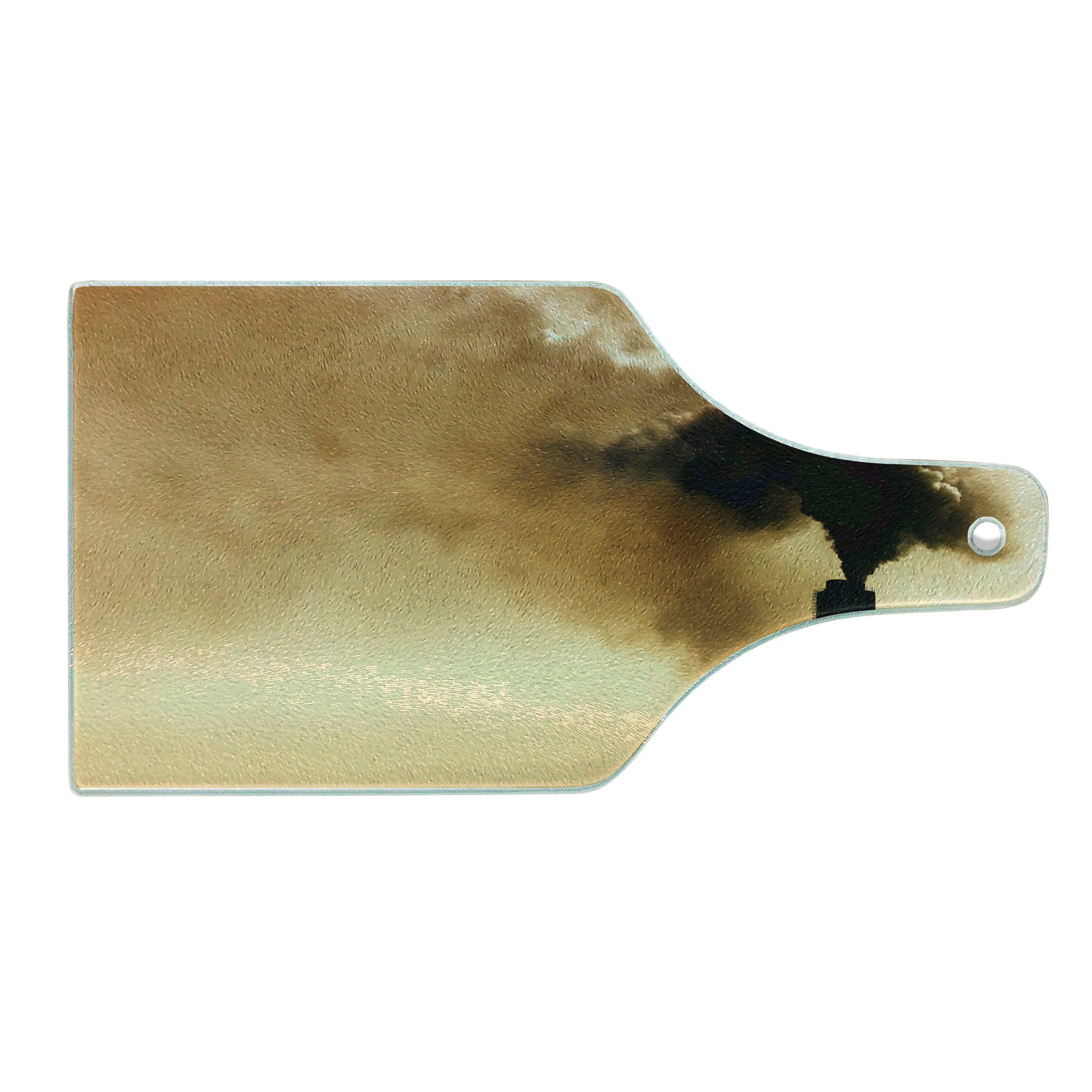 Ambesonne Industrial Tempered Glass Cutting Board Heavy Smoke Chimney ...