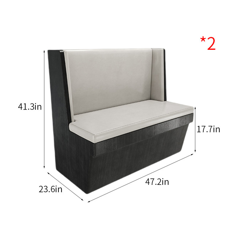 Visual card holder Stylish Minimalist Cafe Restaurant Benches Faux ...