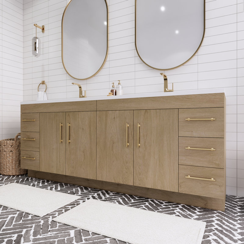 Elsa Spring 84" Double Sink Bathroom Vanity & Reviews - Wayfair Canada