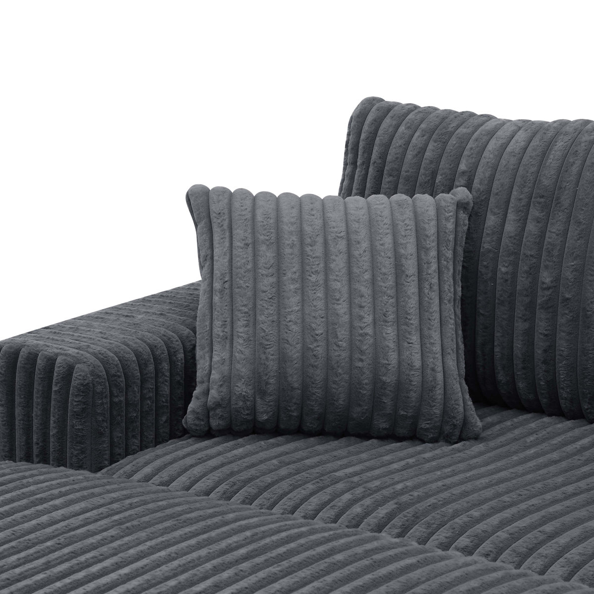 Latitude Run® Corduroy Ridge Oversized Chaise Lounge | Wayfair