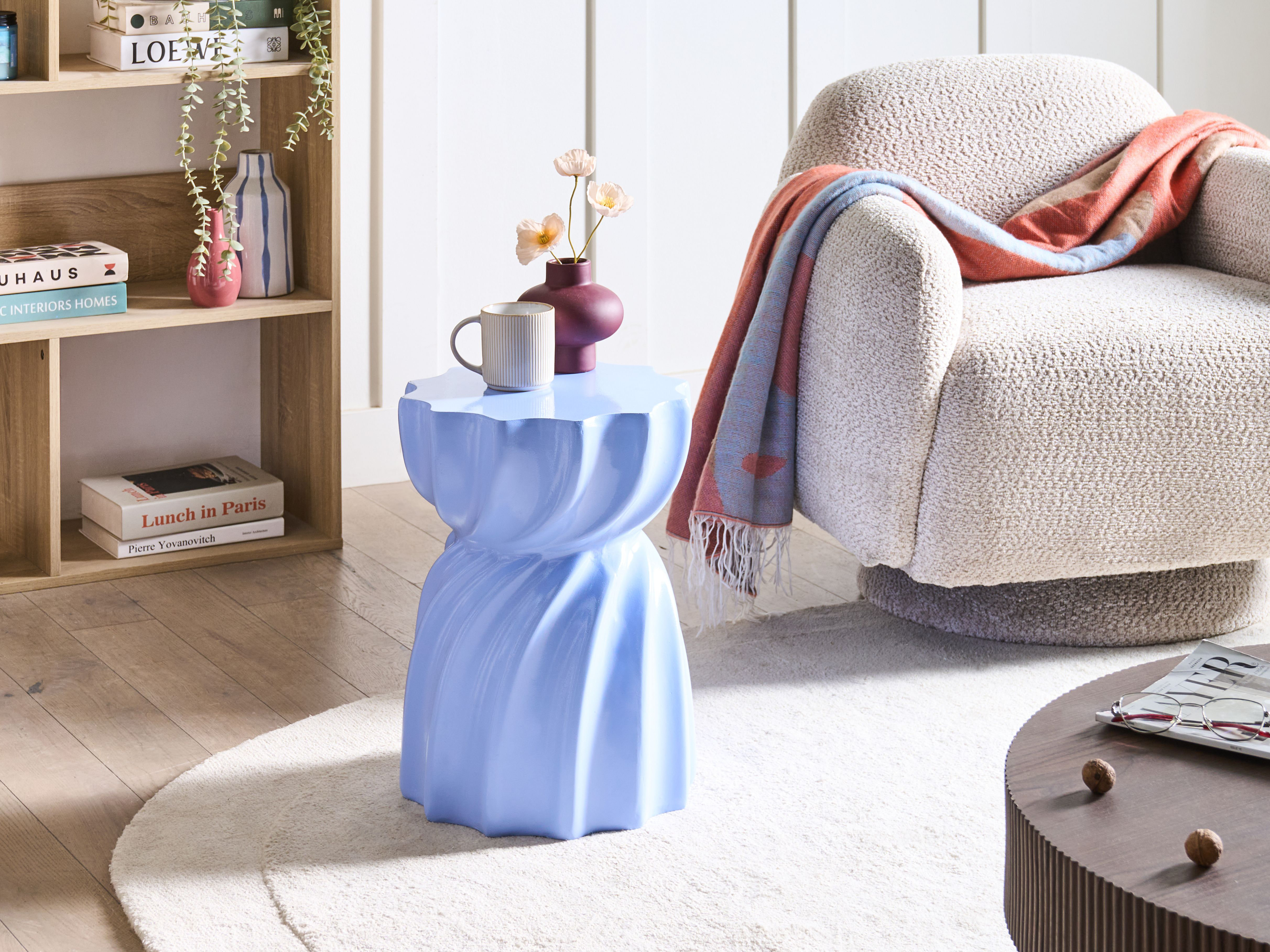 Metro Lane Side Table ALGUA Blue | Wayfair.co.uk