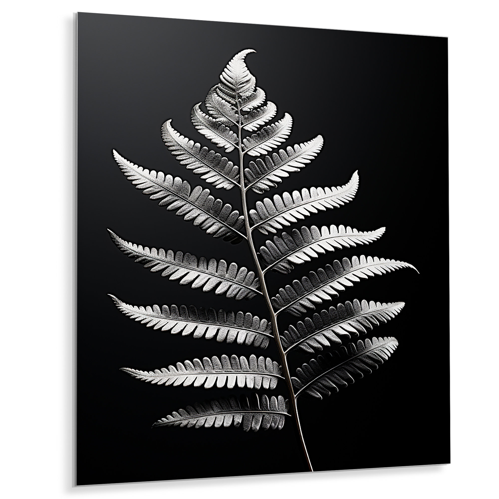 Gracie Oaks Ferns Bronze Harmony I - Floral & Botanical Metal Wall ...