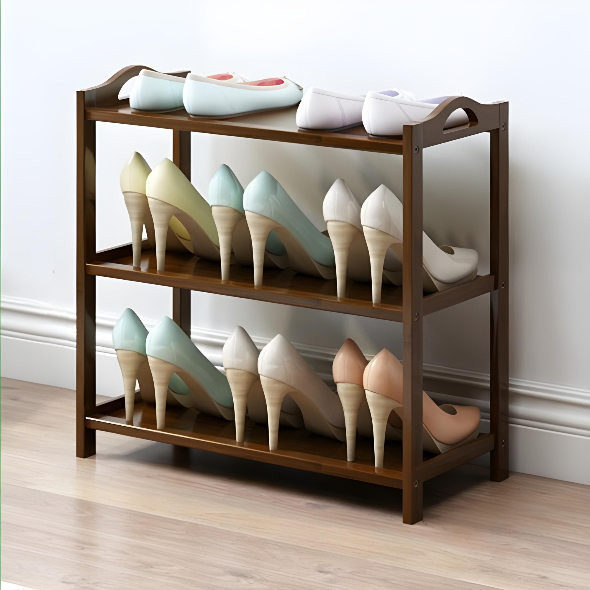 Red Barrel Studio® Simple Bamboo Multi-Layer Shoe Rack - Space Saving ...