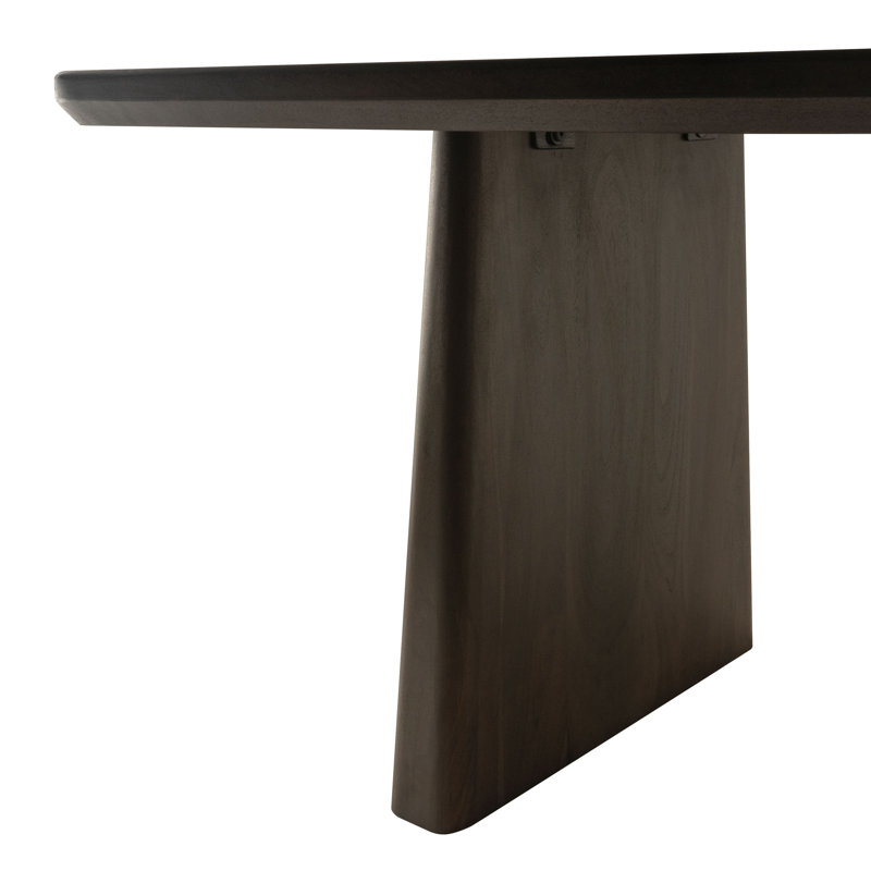 Corrigan Studio® Fletcher 80" Solid Wood Dining Table, Dark Walnut ...