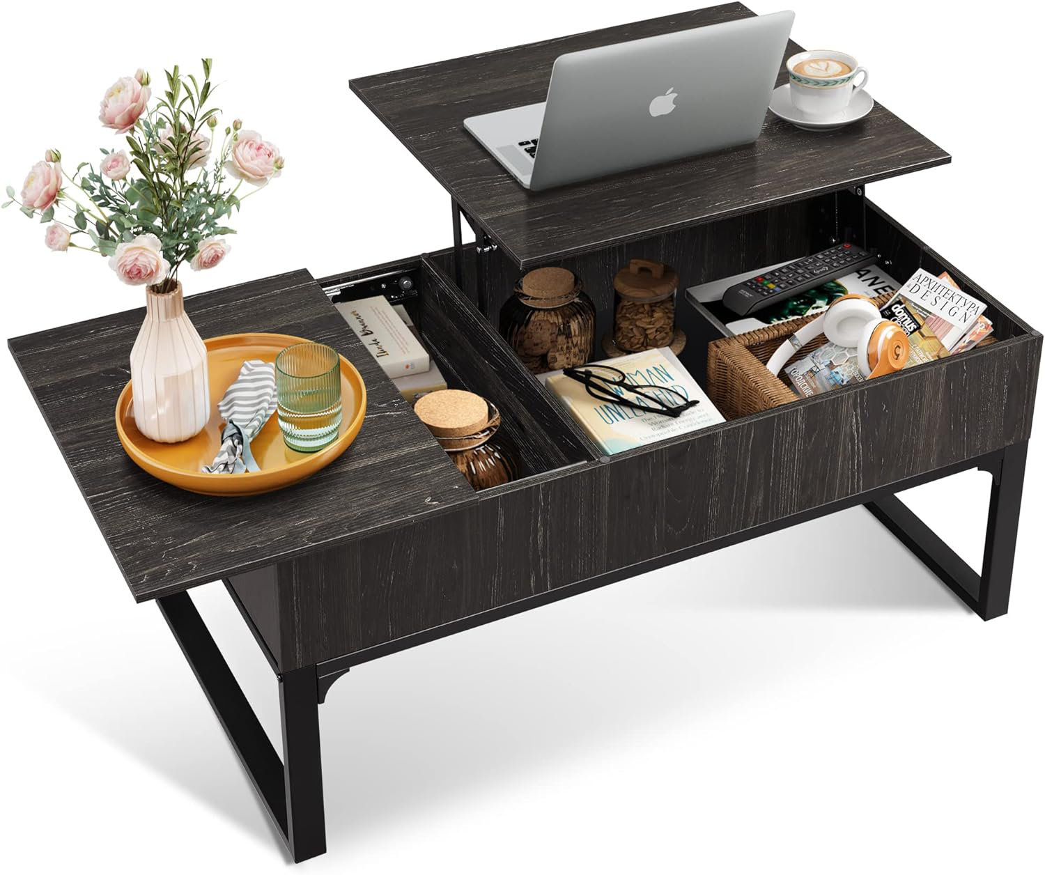 Astoria Grand Lift Top Coffee Table with Storage, 40.9" Coffee Table ...