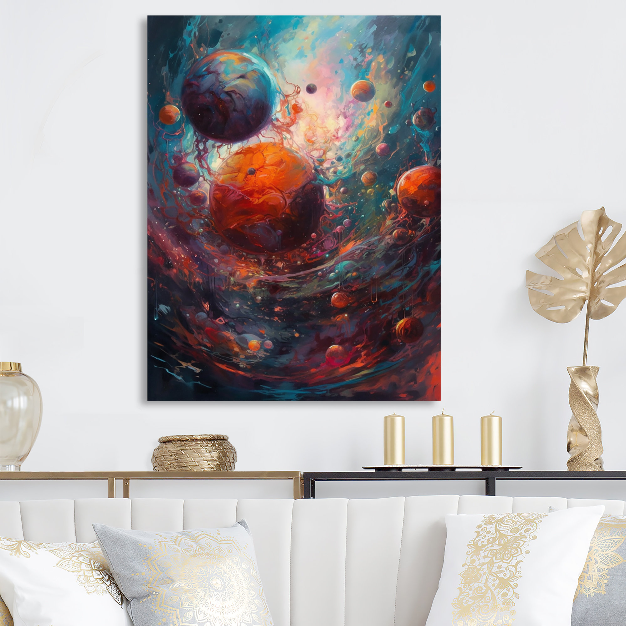Wrought Studio™ Planets In The Universe I On Canvas Print | Wayfair