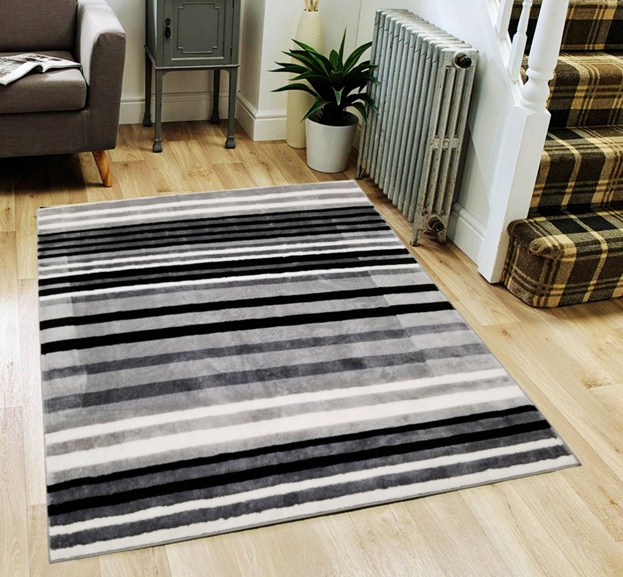 Ebern Designs Elegant Rug, Indoor Area Rug With Abstract Design For ...