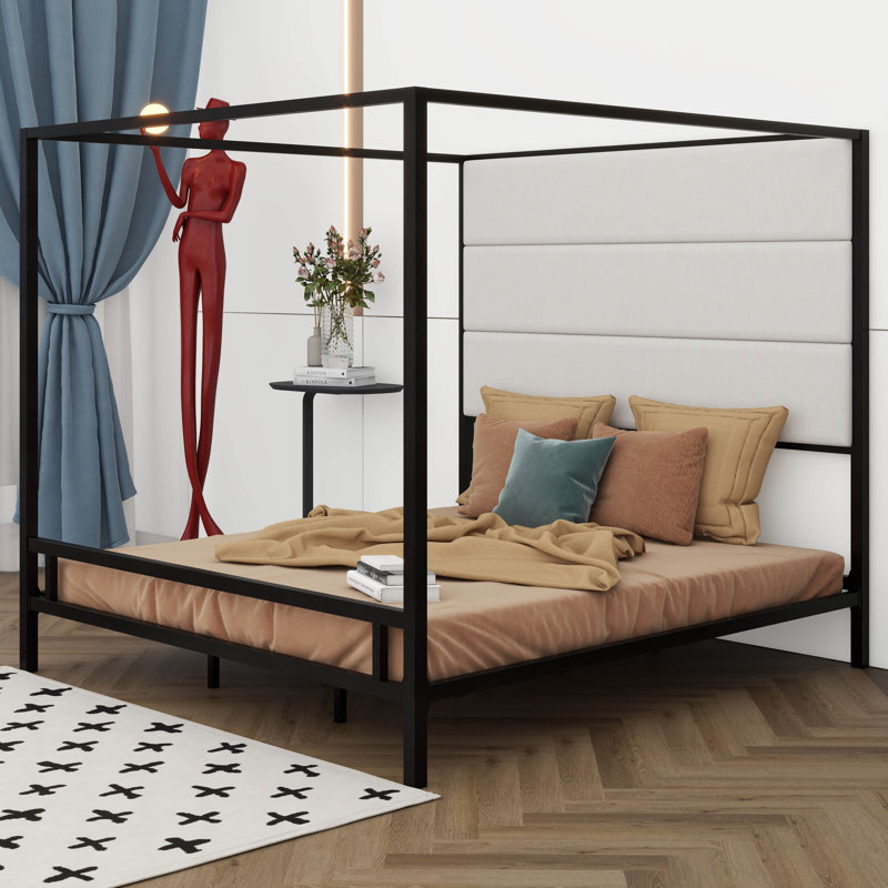 metal 4 post bed