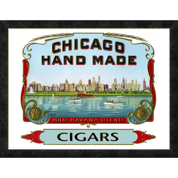 Global Gallery Chicago Handmade Cigars Framed On Paper by Cigar Art ...