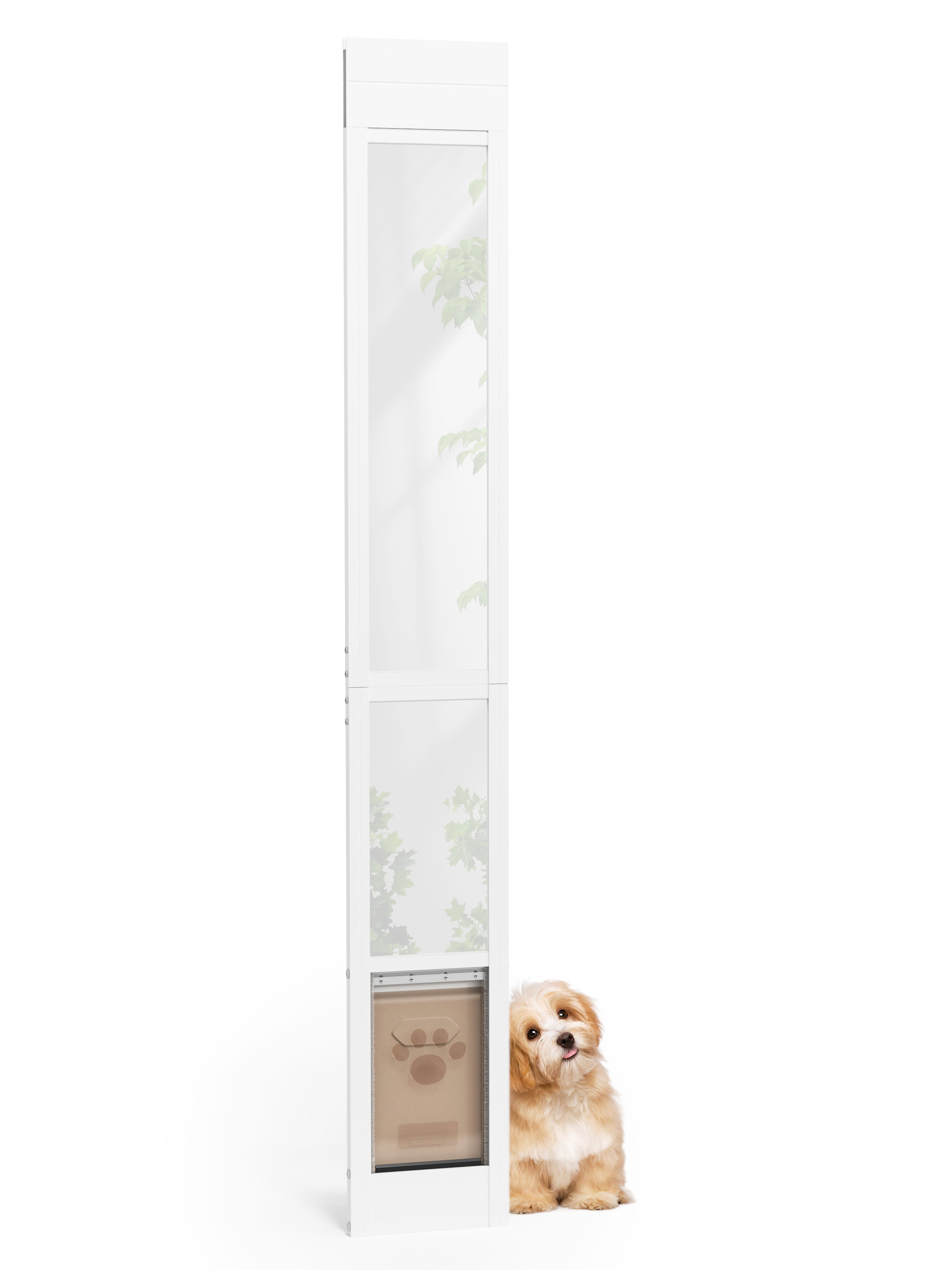 Ulifemate Dog Door for Sliding Glass Door, Adjustable Height ,Aluminum ...