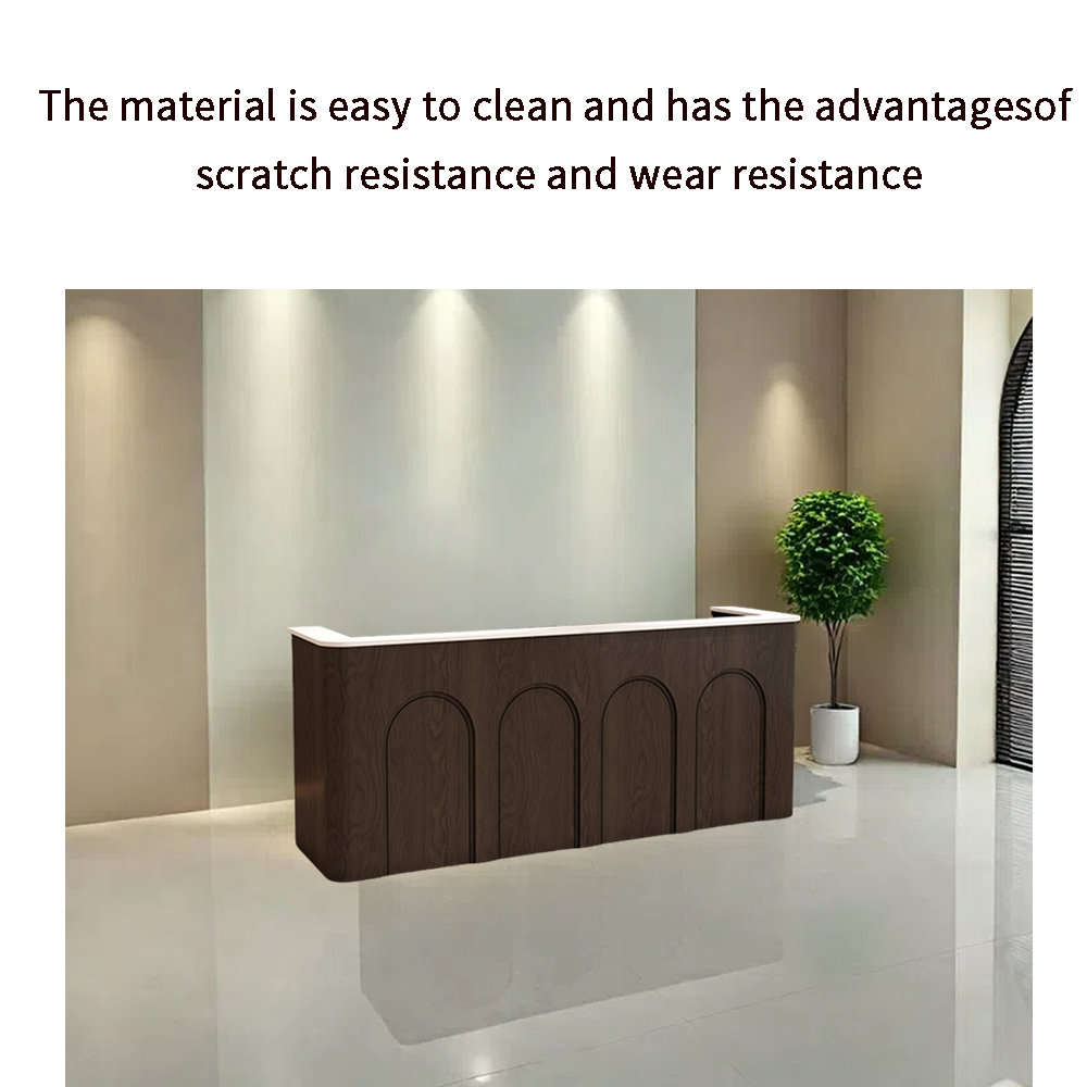 OX Art Reception Desk Vintage Style Front Desk, Checkout Counter ...