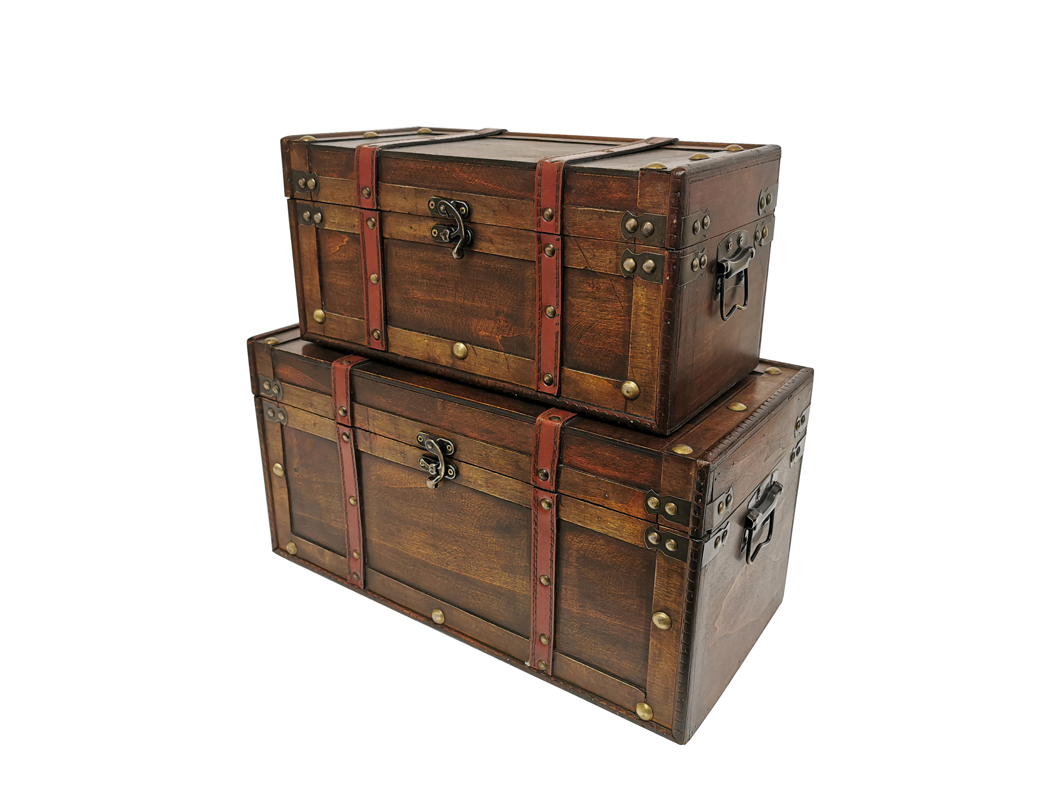 Charlton Home® Mahomet 2 Piece Vintage Trunk Set & Reviews - Wayfair Canada