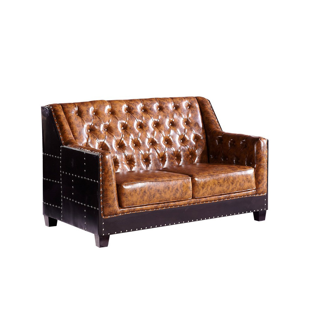 Jes Design Industrial Retro Casual Rivet Sofa 55.41'' Sofa | Wayfair