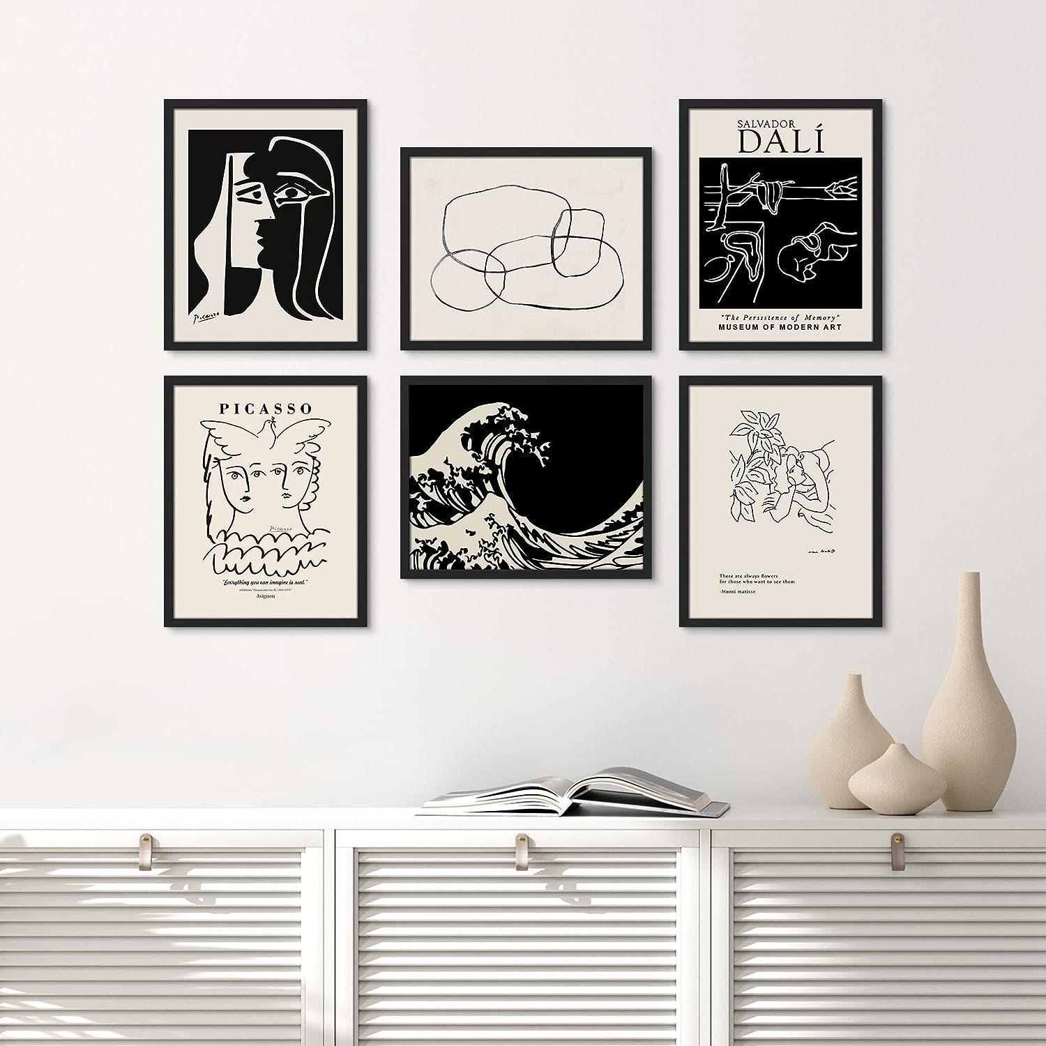 SIGNLEADER " Kanagawa Japan Wave Dali " by Pablo Picasso 6 - Pieces on ...