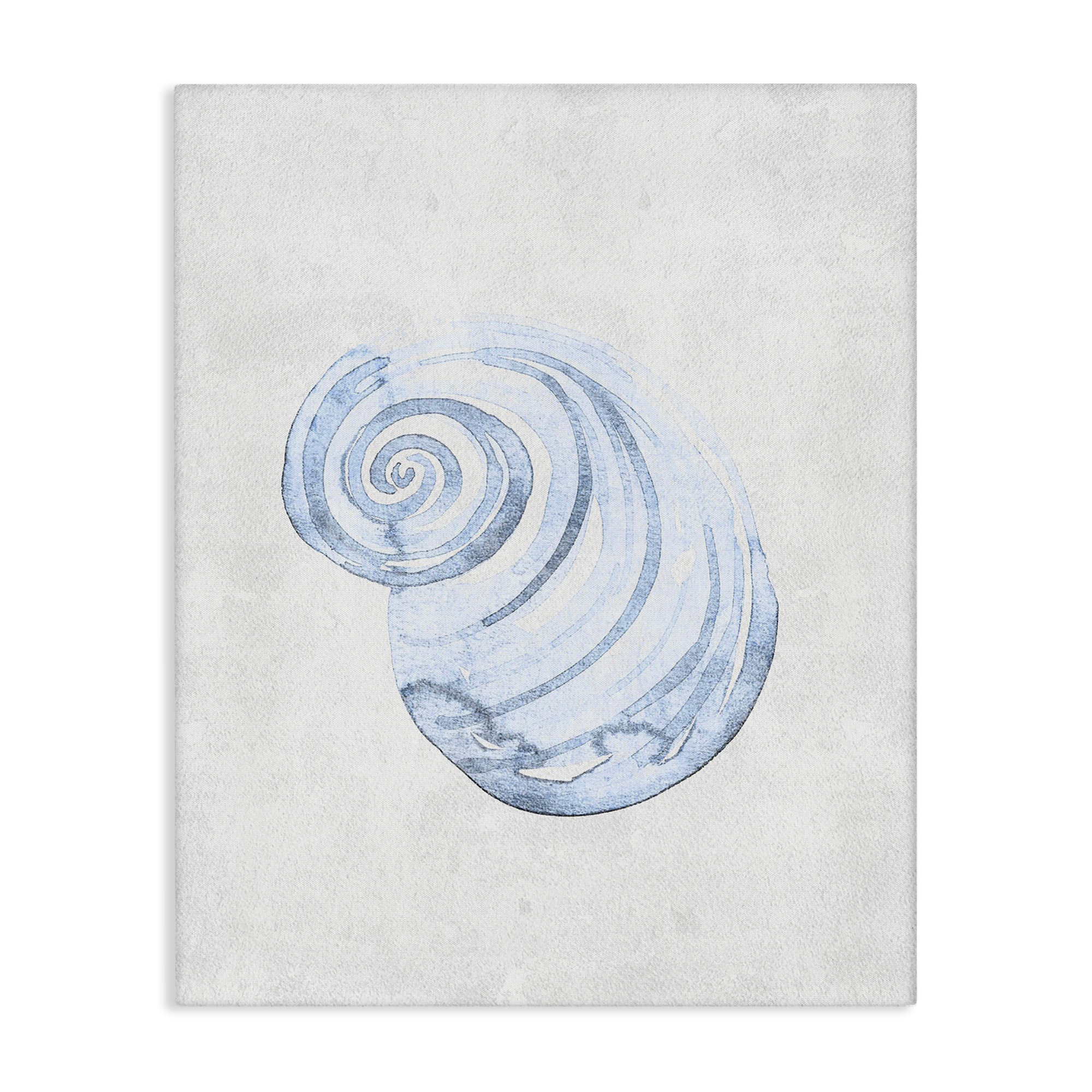 Rosecliff Heights Subtle Spiral Sea Snail Canvas, design by Camila ...