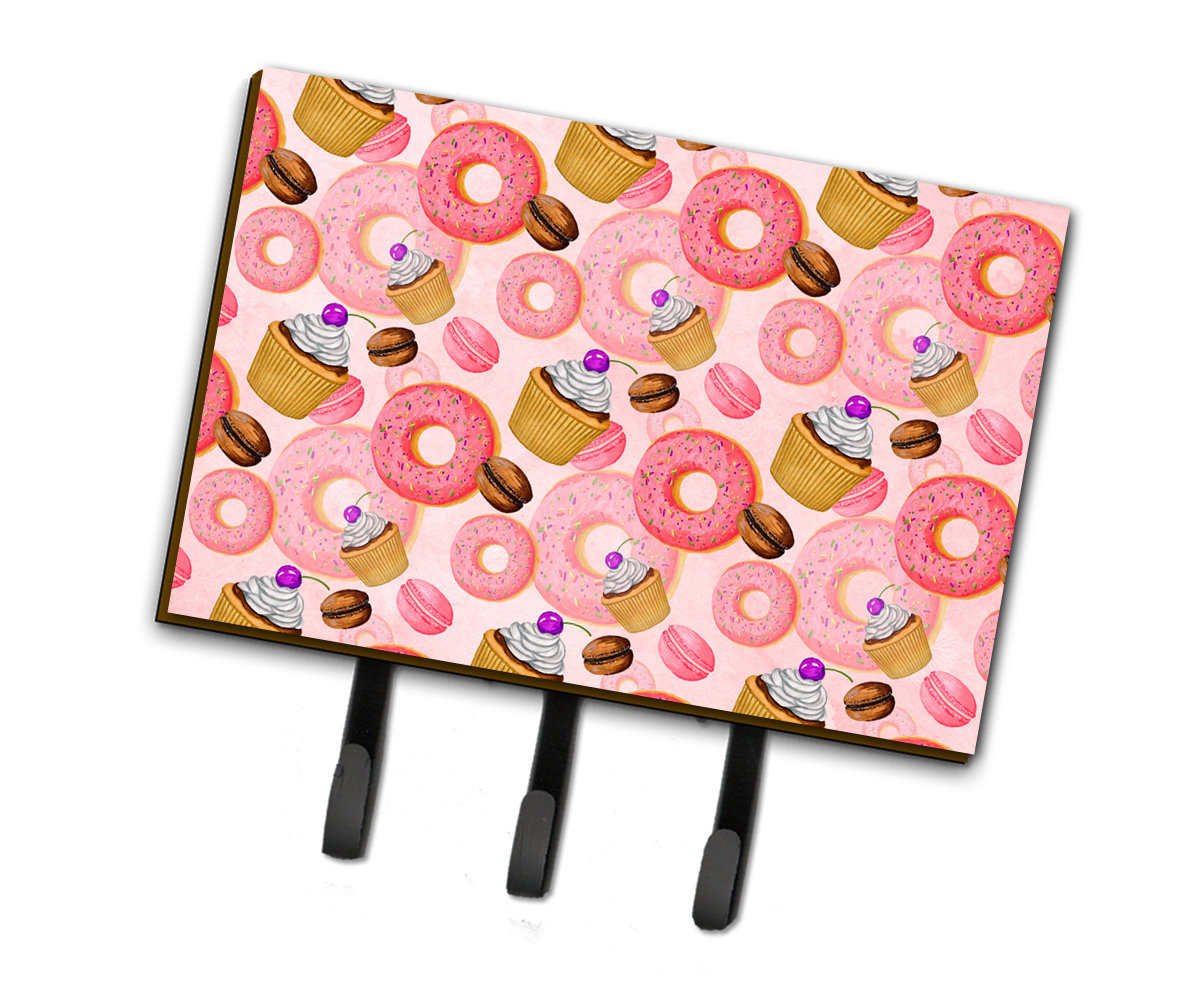 East Urban Home Sweet Pastries Wall Key Organizer with Key Hooks ...