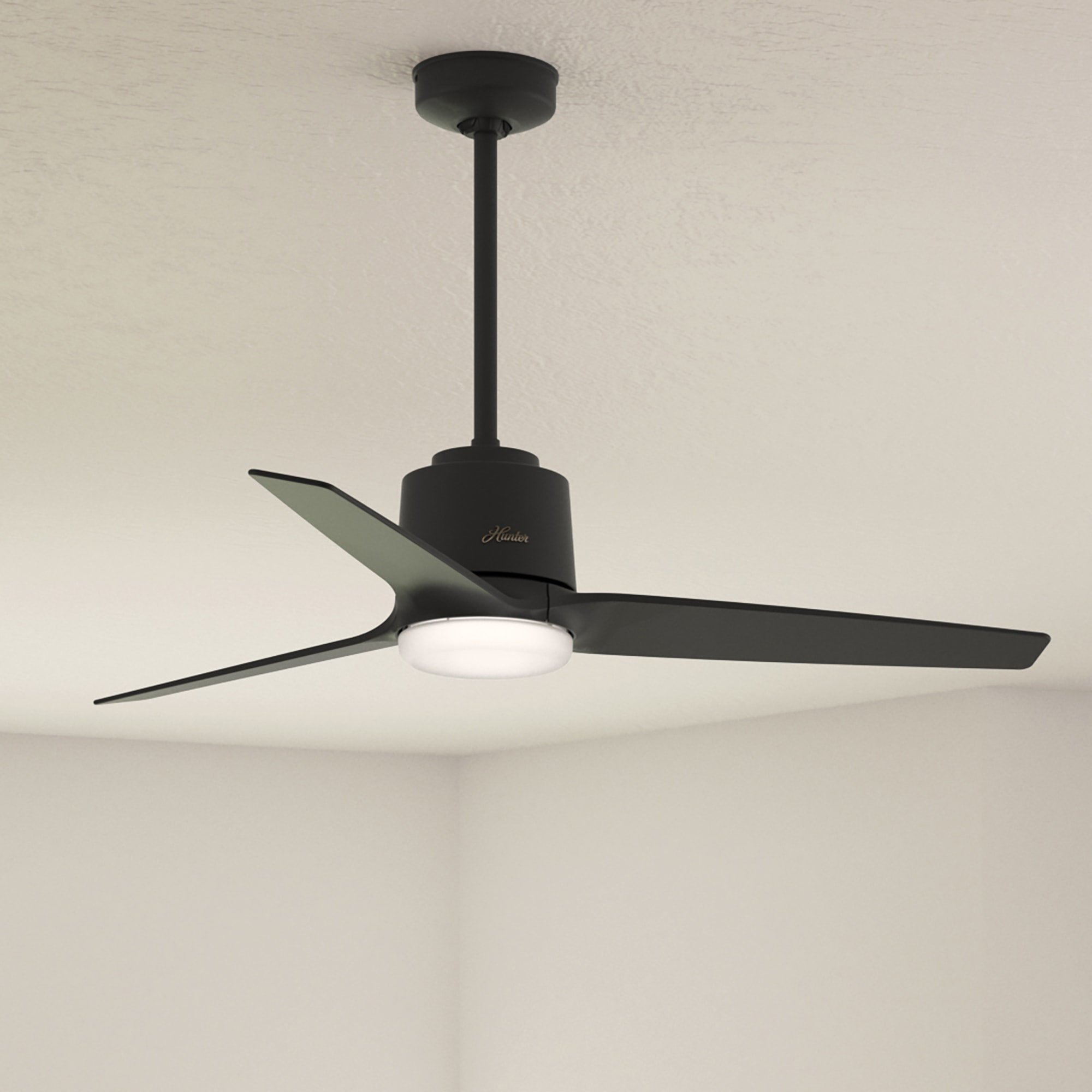 Hunter Fan 52" Verve 3 - Blade Wi-Fi LED Standard Smart Ceiling Fan ...