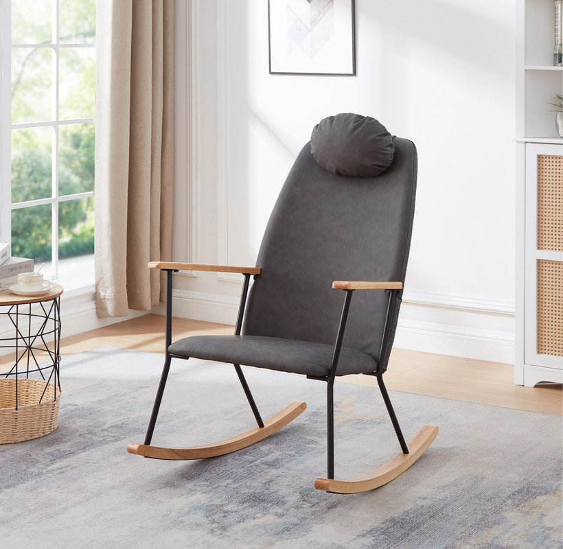 George Oliver Modern Rocking Accent Chairs Comfy Side Chair for Nursery ...