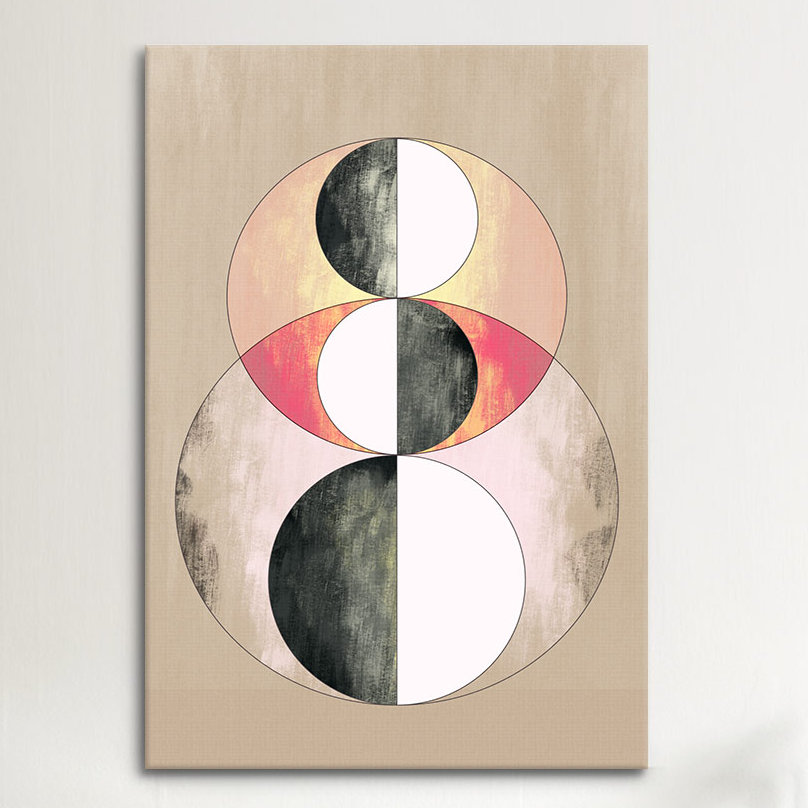 Wade Logan Albree Modern Geometric Prism Graphic Art on Canvas ...