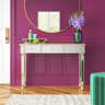 Etta Avenue™ Kairo Three Drawers Mirror Table Dressing Table Console ...