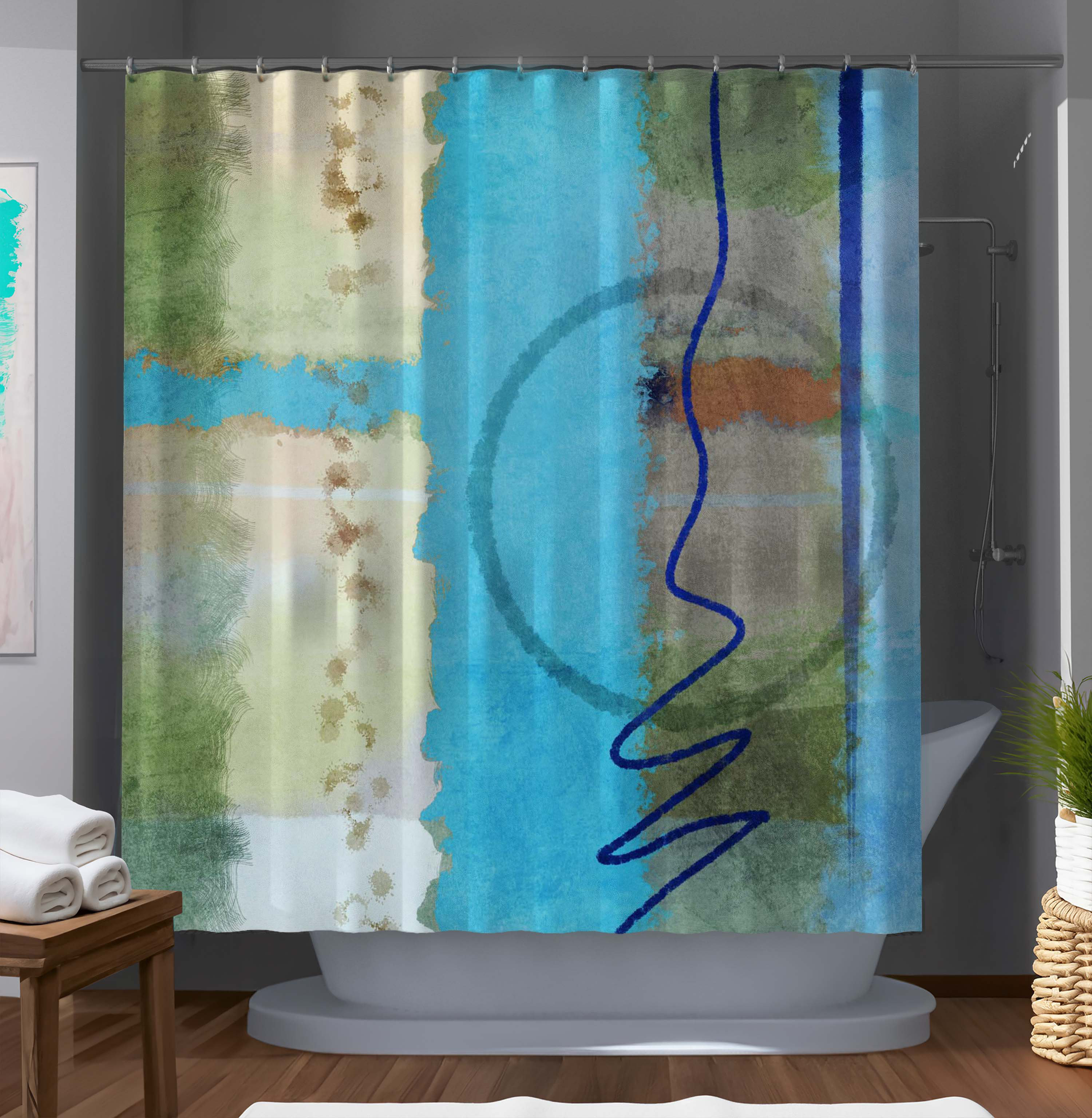 East Urban Home Coy Prestige Shower Curtain | Wayfair