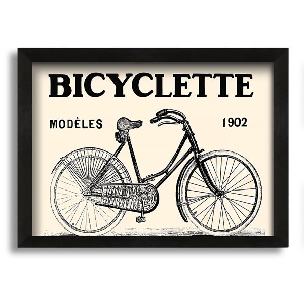 Fleur De Lis Living French Bicycle - Picture Frame Graphic Art on ...