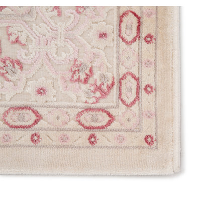 Kelly Clarkson Home Ashley Machine Woven Pink/Cream Rug & Reviews | Wayfair