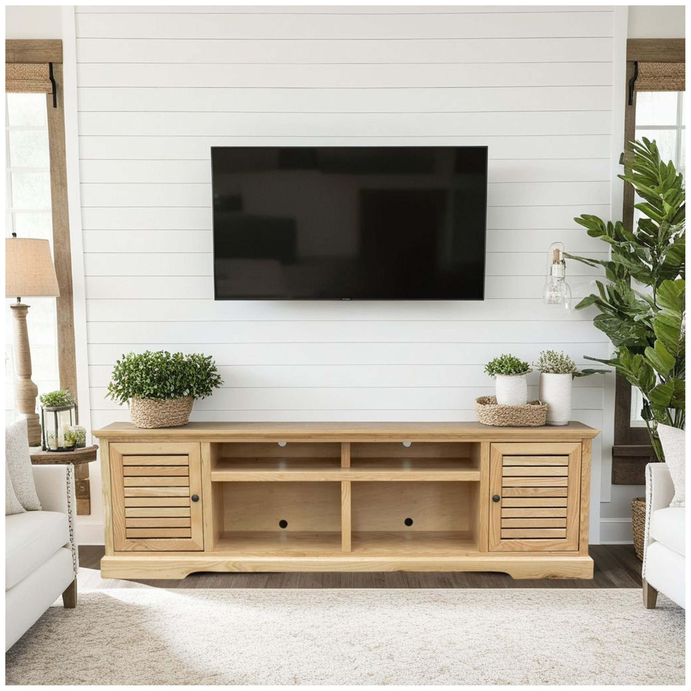 One Allium Way® 83 inch TV Stand Console for TVs up to 95 inches, No ...