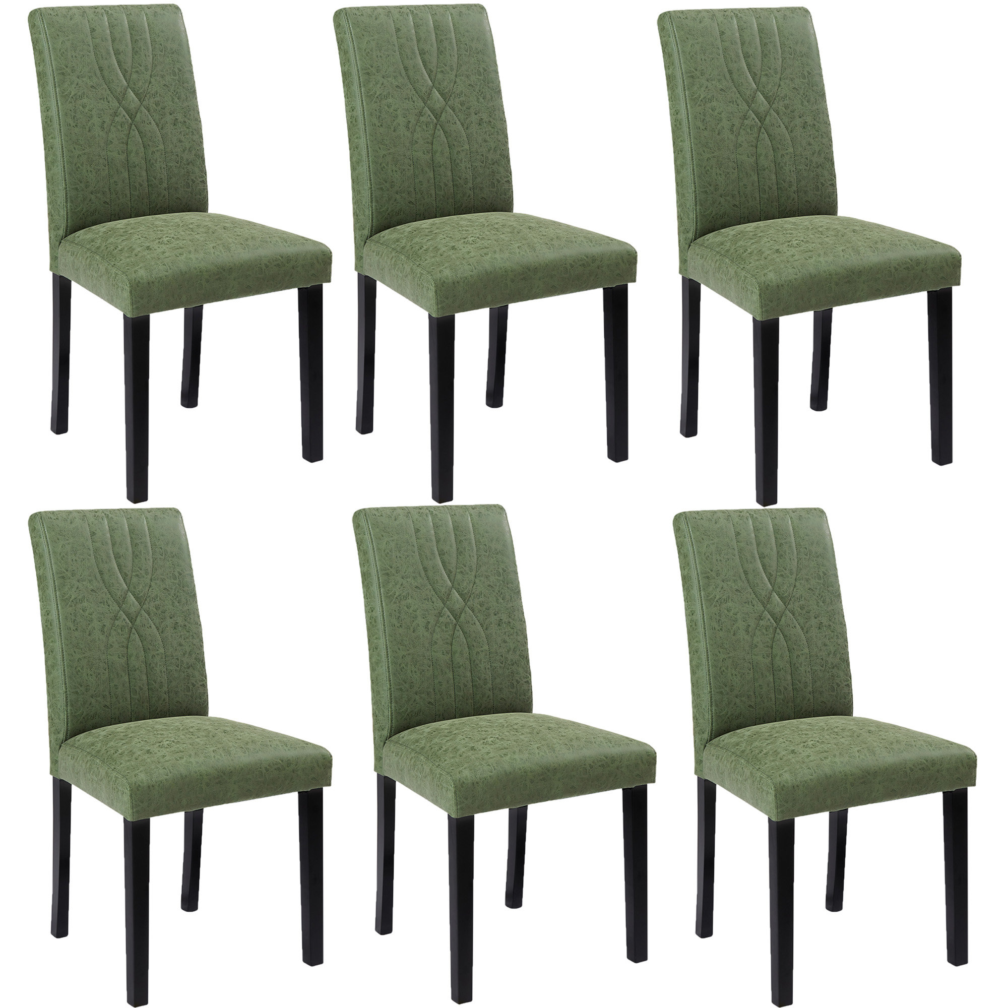 Red Barrel Studio® Trischa 6-Pack Modern Style Parsons Chairs ...