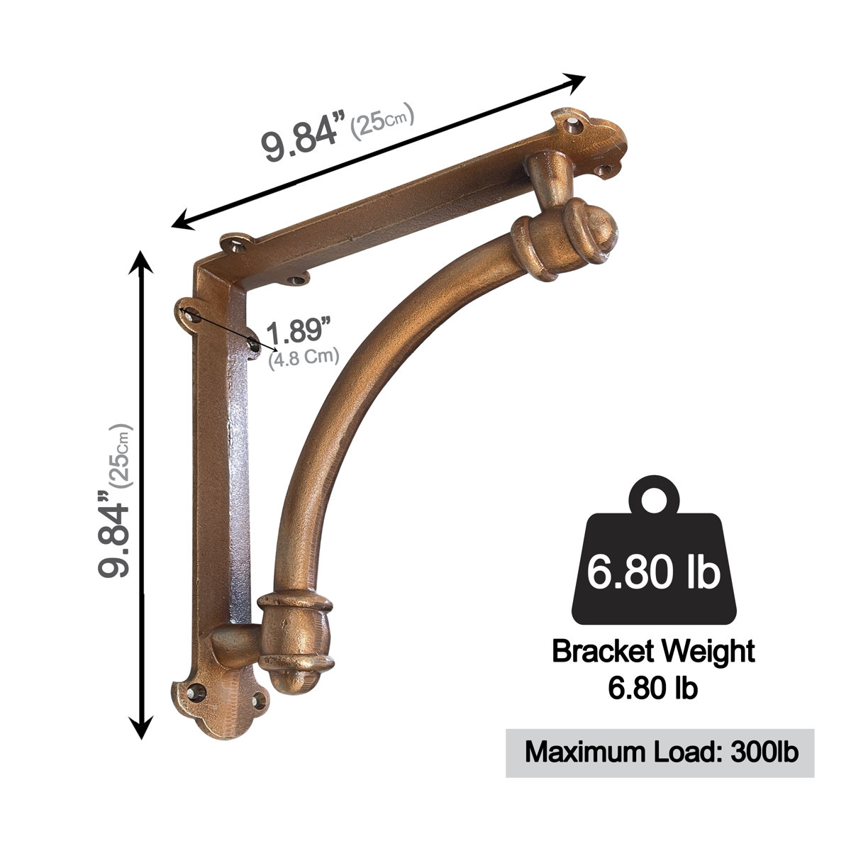 NACH Half Round Shelf Bracket & Reviews | Wayfair