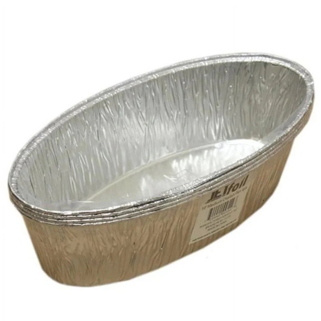 Nicole Fantini Disposable Aluminum 3lb Medium Oval Loaf Pans: Ideal for ...