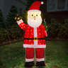 The Holiday Aisle® 6ft Lighted Santa Christmas Yard Decoration ...