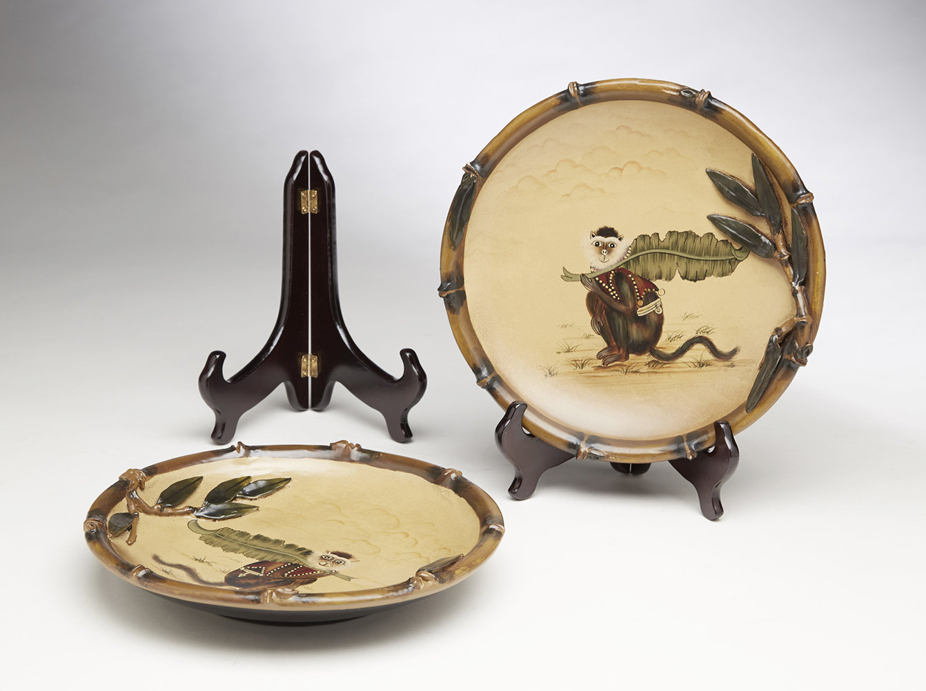AA Importing 2-Piece Monkey Plate Set | Wayfair