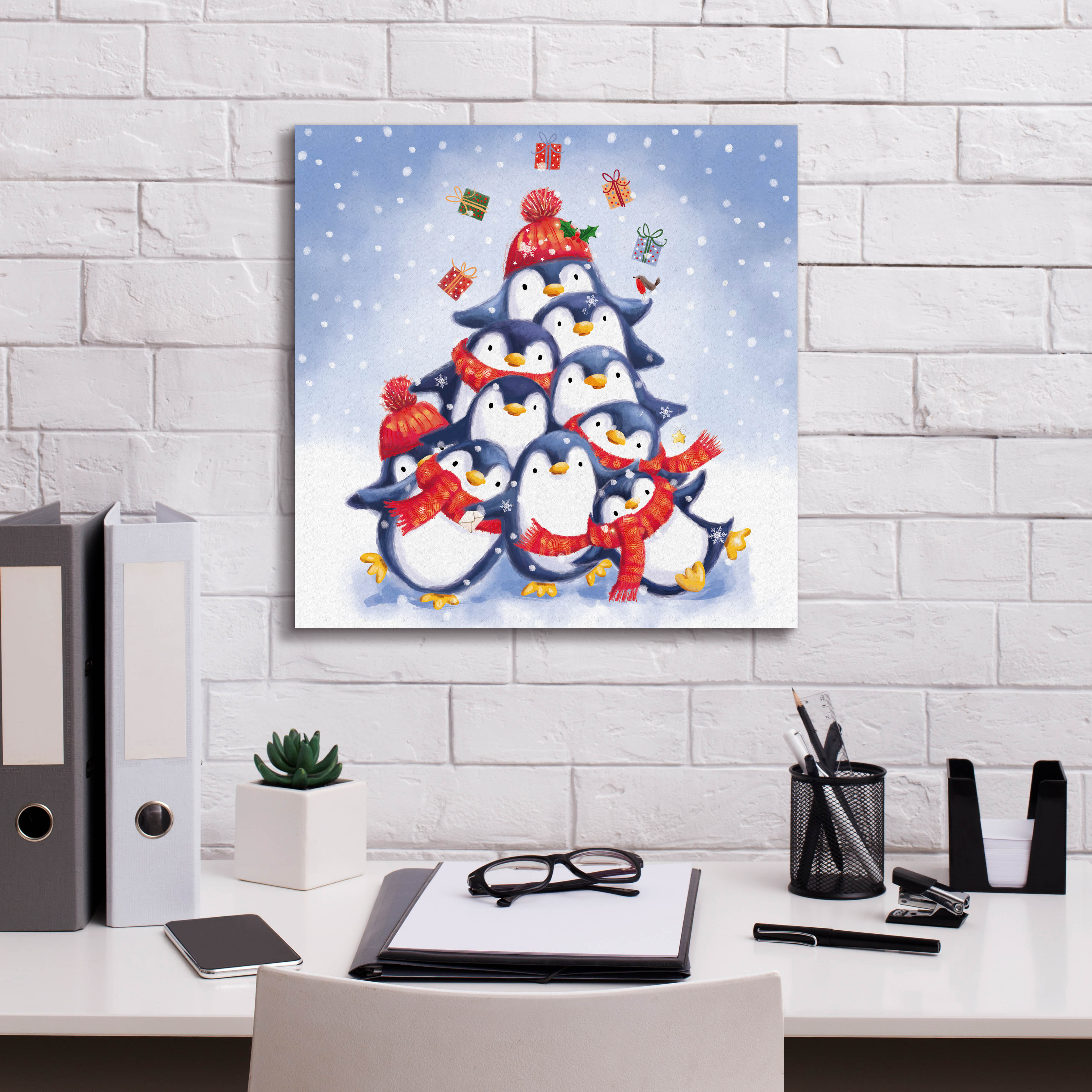 The Holiday Aisle® 'Penguin Christmas Party' by Elle Media Group Ltd ...