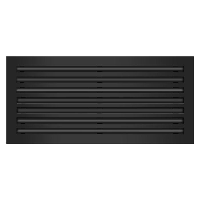Texas Buildmart BUILDMART - 30x14 Black Modern AC Vent Cover - Standard ...