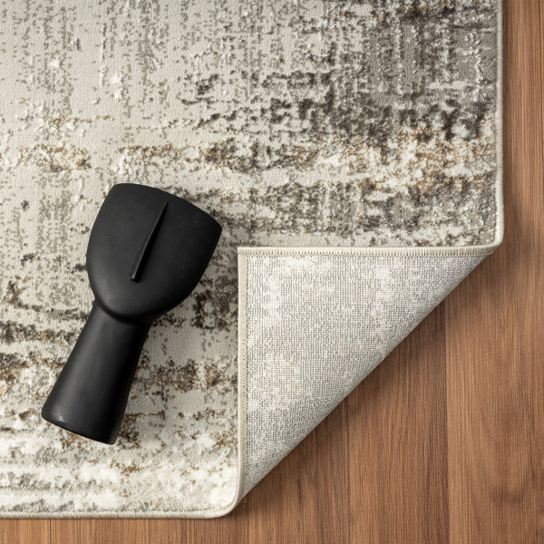 17 Stories Kailianna Performance Beige Rug & Reviews | Wayfair