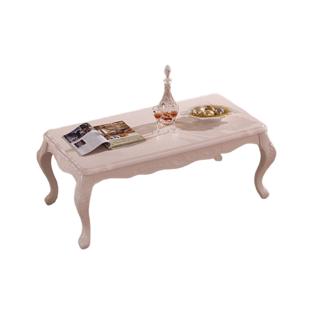World Menagerie European style tea table full solid wood tea table ...