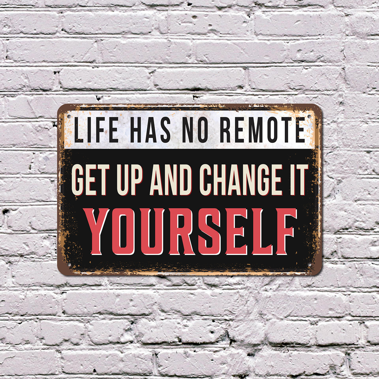 SignMission Life Has No Remote Street 11 Inch x 17 Inch Plastic Sign ...